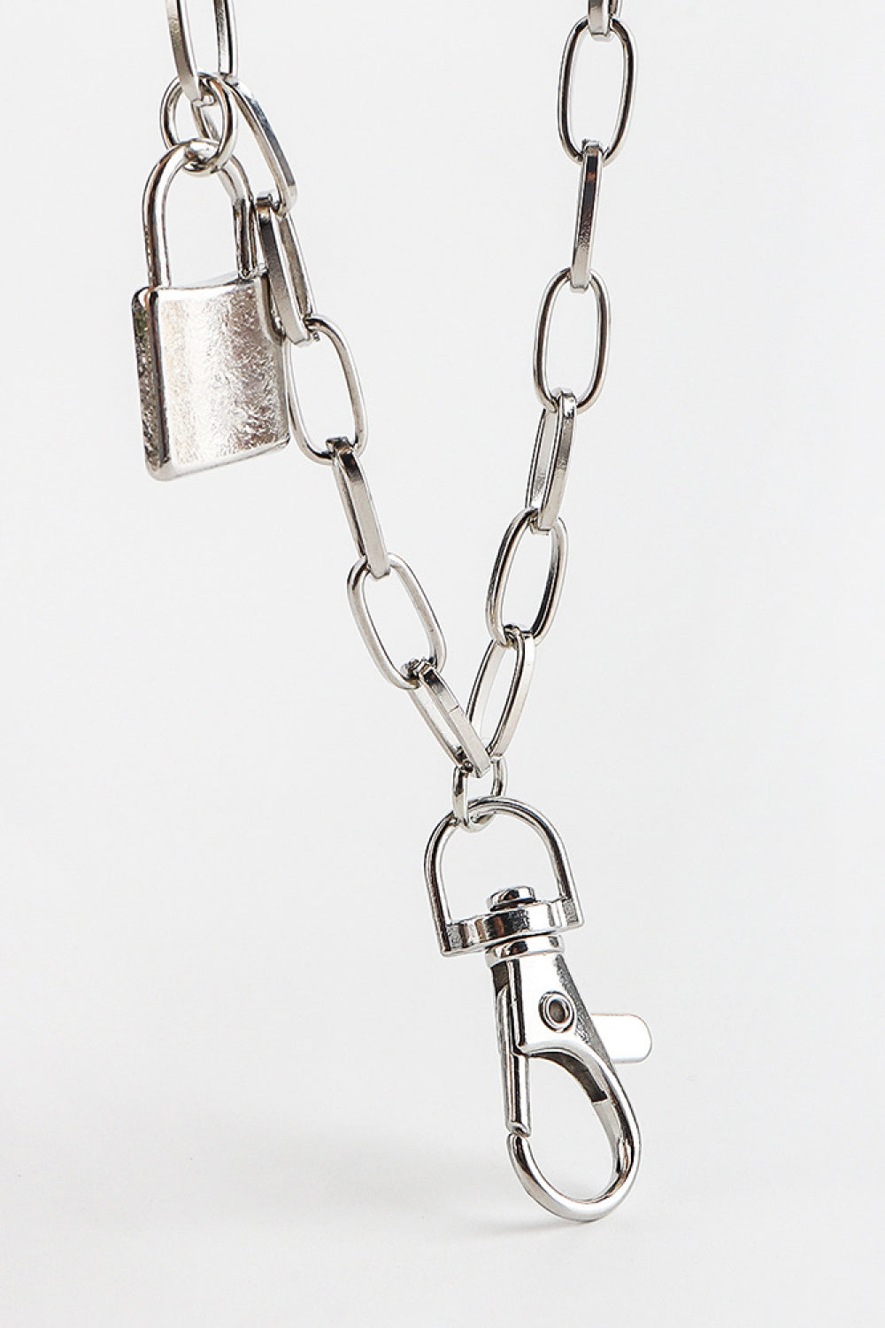 Double Layer Iron Chain Belt with Lock Charm | Pinup Girl Clothing ...