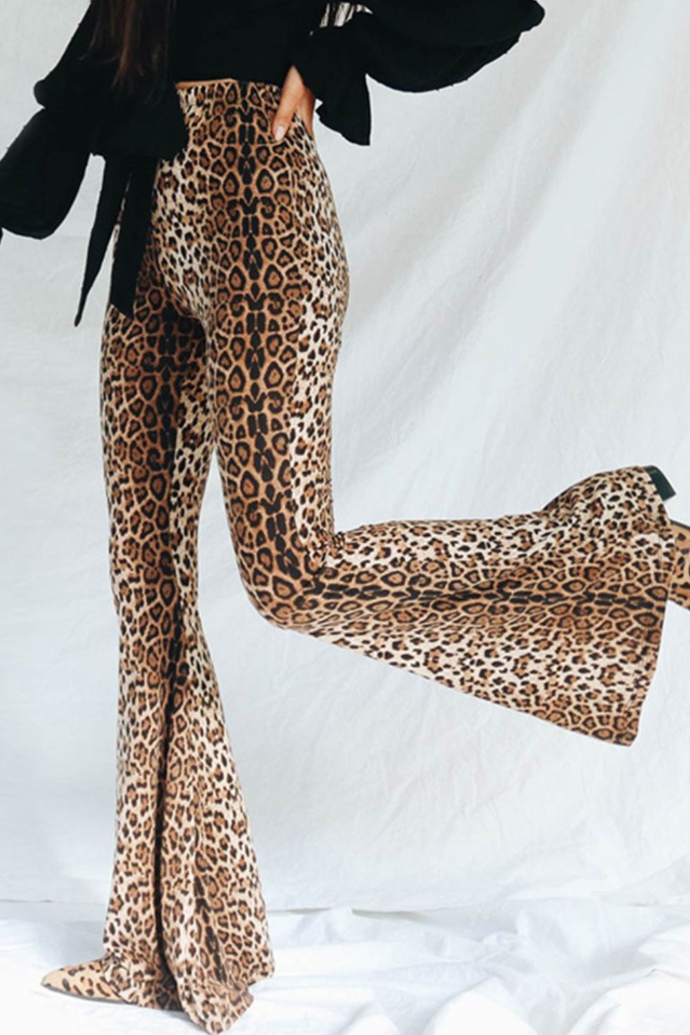 Prowling In Leopard Print Flared Pants – pinupgirlclothing.com